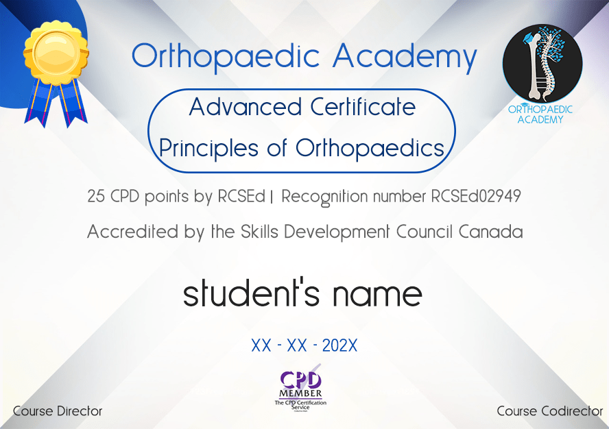 Advanced Certificate Principles of Orthopaedics - Orthopaedic Academy
