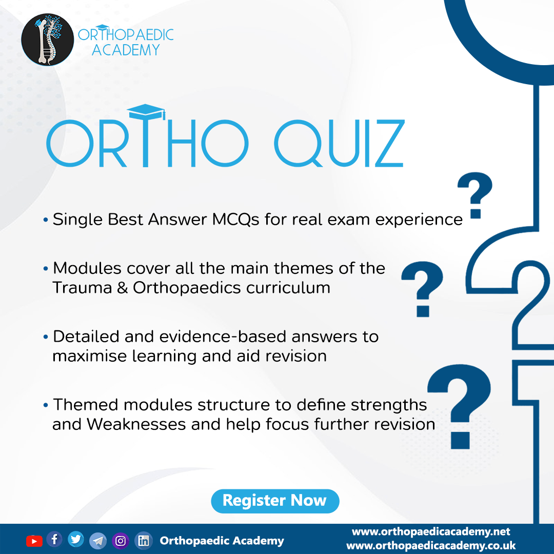 FRCS Orthopaedics MCQ Question Bank | 1500+ Exit Exam MCQs