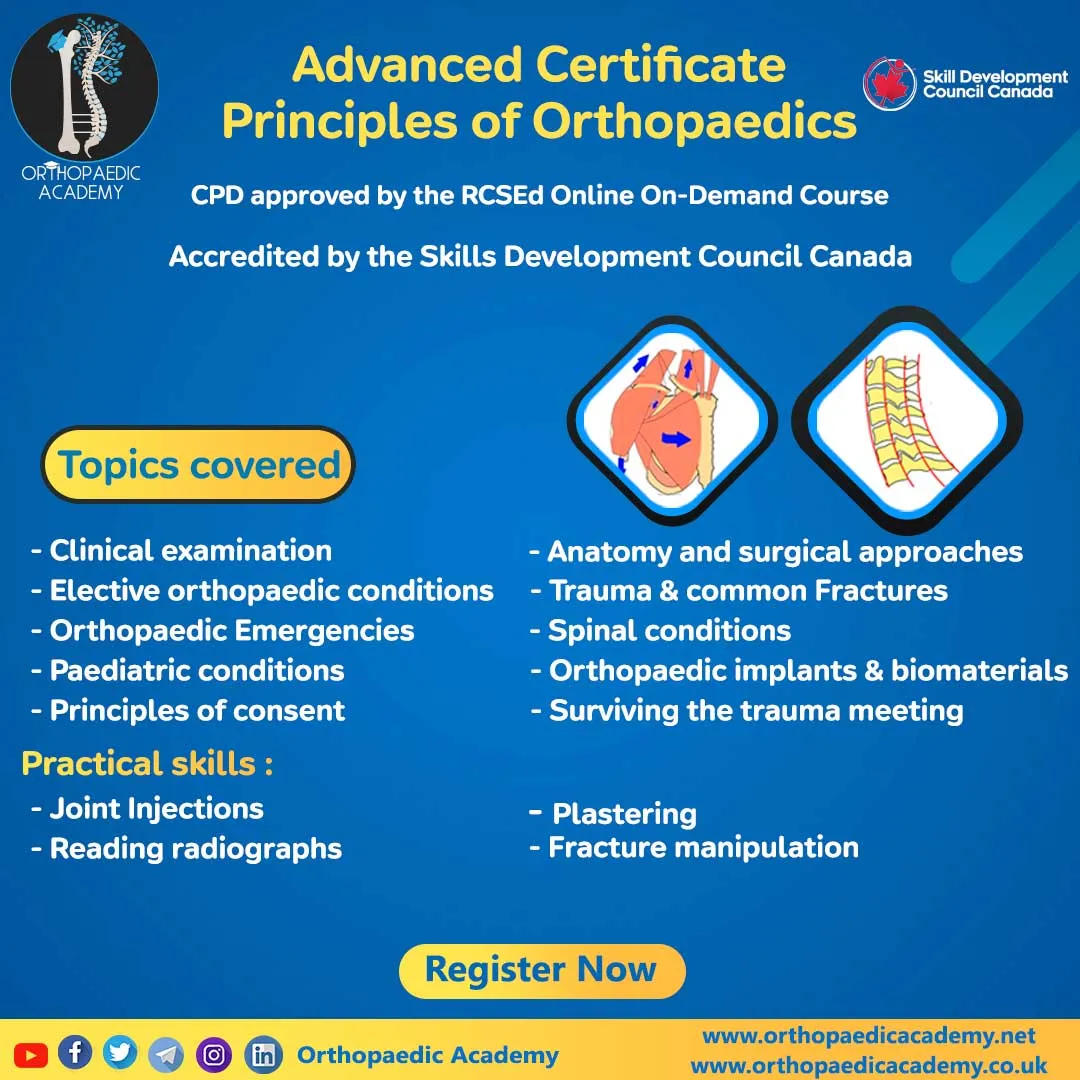 Advanced Certificate Principles of Orthopaedics - Orthopaedic Academy